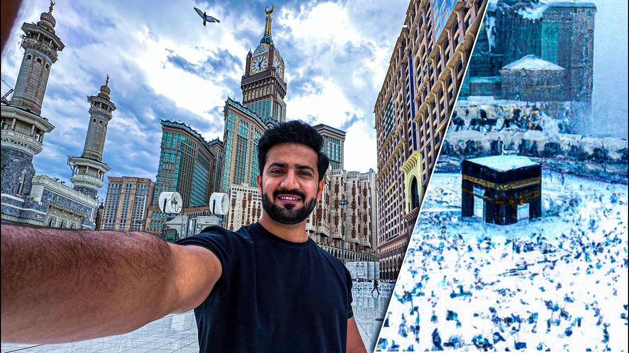 Snow in Makkah??? Live From Makkah & Masjid Al Haram - YouTube