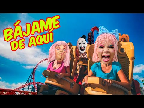 24 HORAS EN EL PARQUE DE DIVERSIONES DE LA CHUKY BARBIE 😱