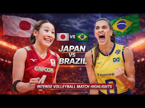 Japan vs Brazil Epic Volleyball Battle Highlights