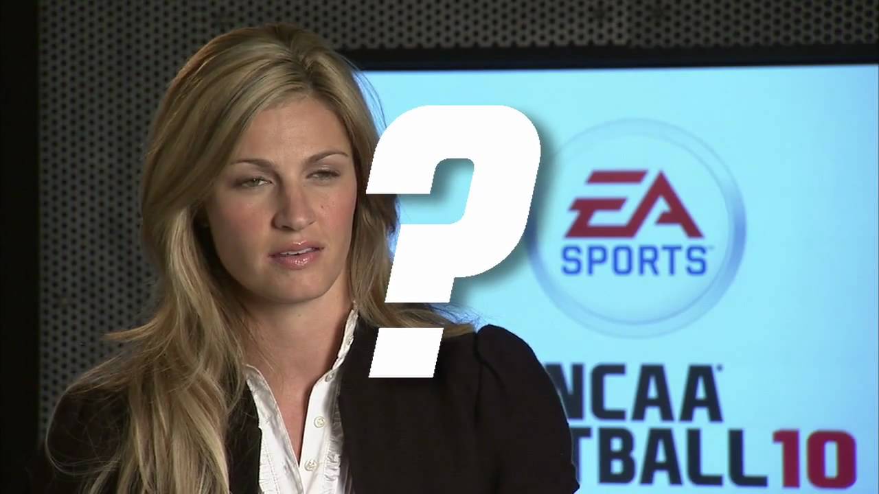 Erin Andrews Announcement in NCAA Football 10 - YouTube