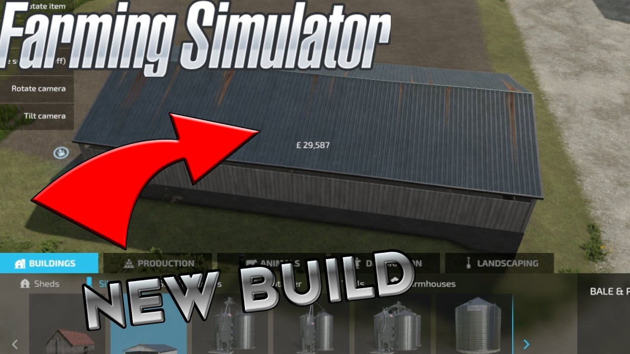 SHINY and NEW - awesome buildings! Farming Sim 22 E11 - YouTube