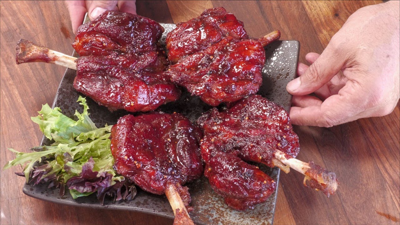 BBQ Pig Wings with Cherry Brandy Glaze! | Backyard Life | Ballistic BBQ ...