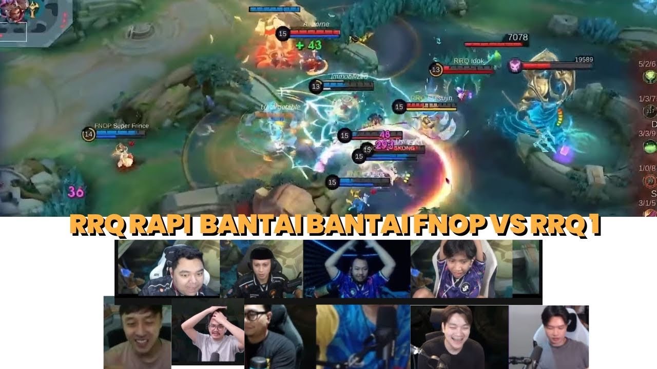 PERMAINAN RAPI DARI RRQ | REACTION STREAMER RRQ VS FNOP ESL SNAPDRAGON ...