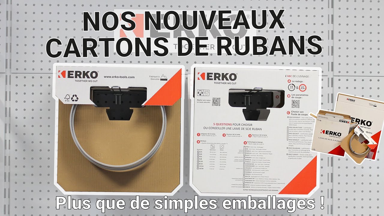 NOUVEAUX CARTONS DE LAMES RUBANS ERKO - YouTube