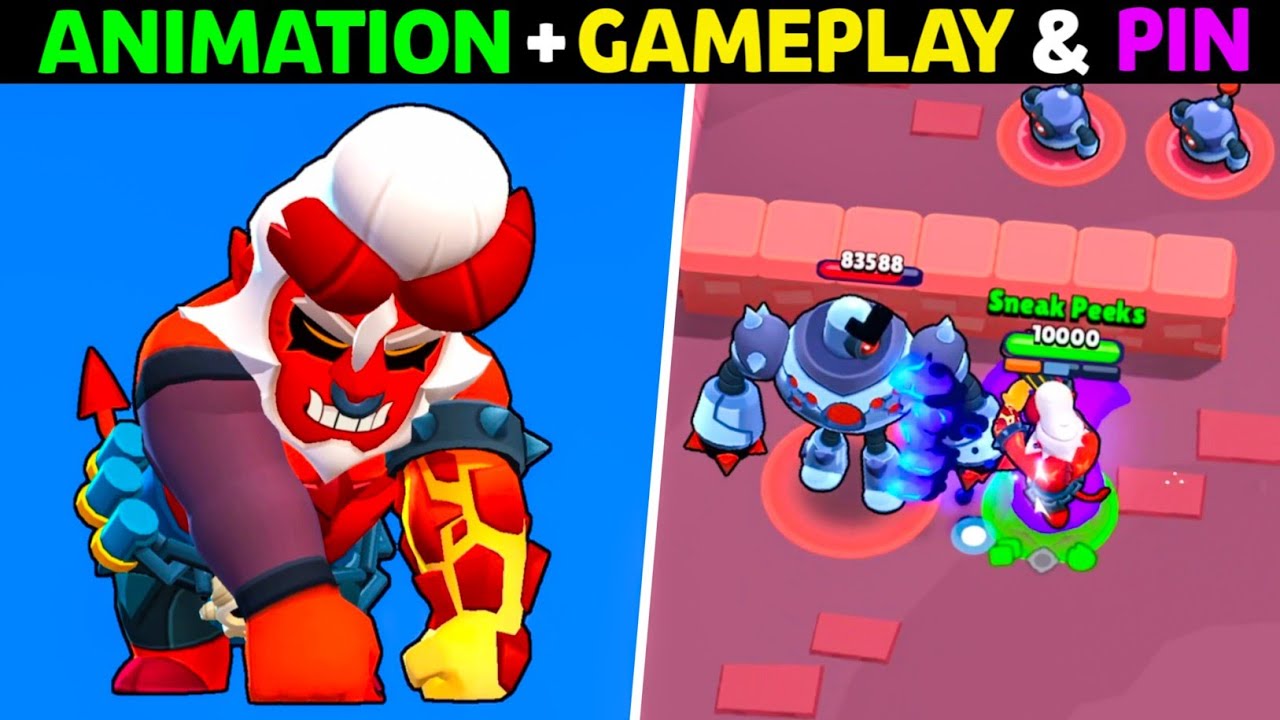 Brawl Stars Hell Bull Skin Gameplay, Animation, Cost, Pin, Spray ...