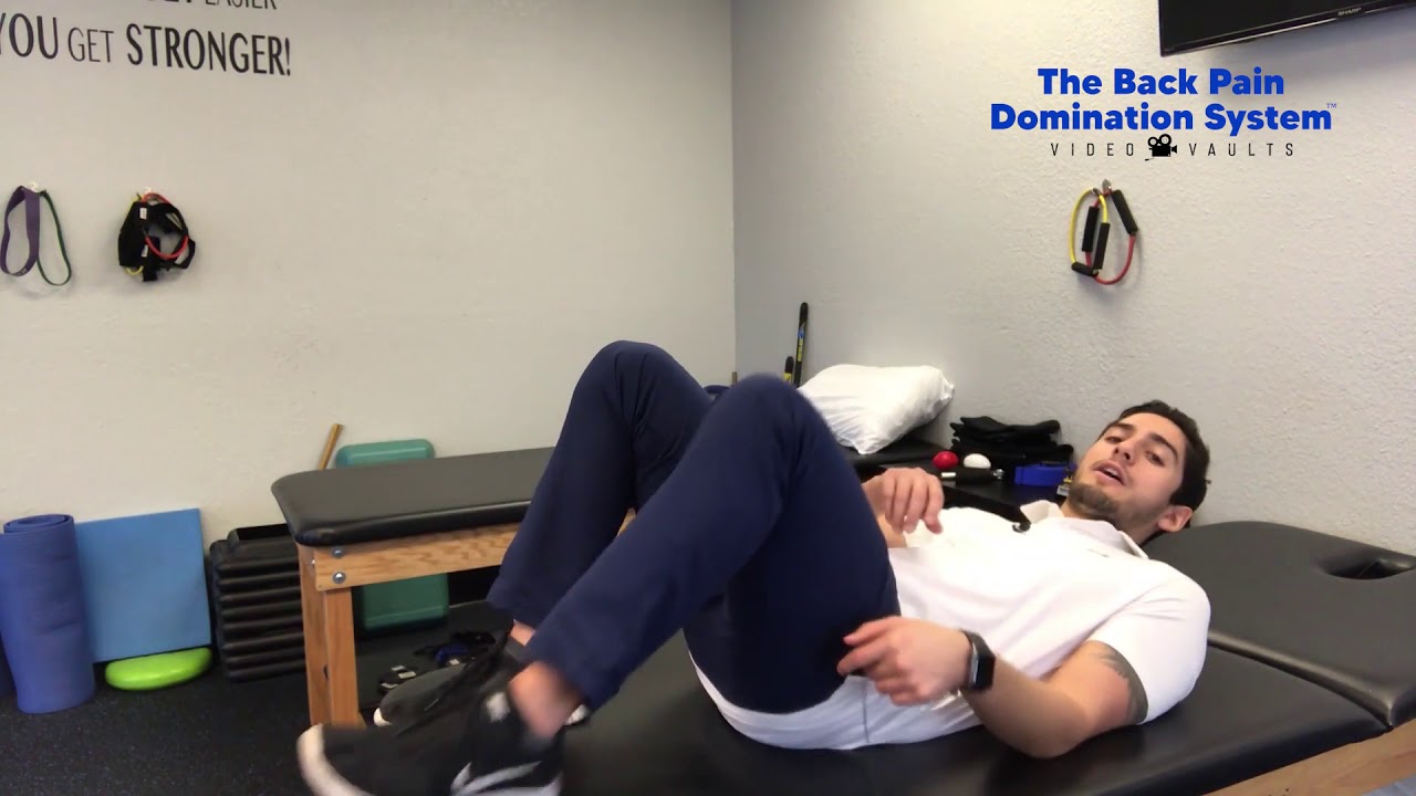Supine with Knees Bent - Back Pain Relief - YouTube