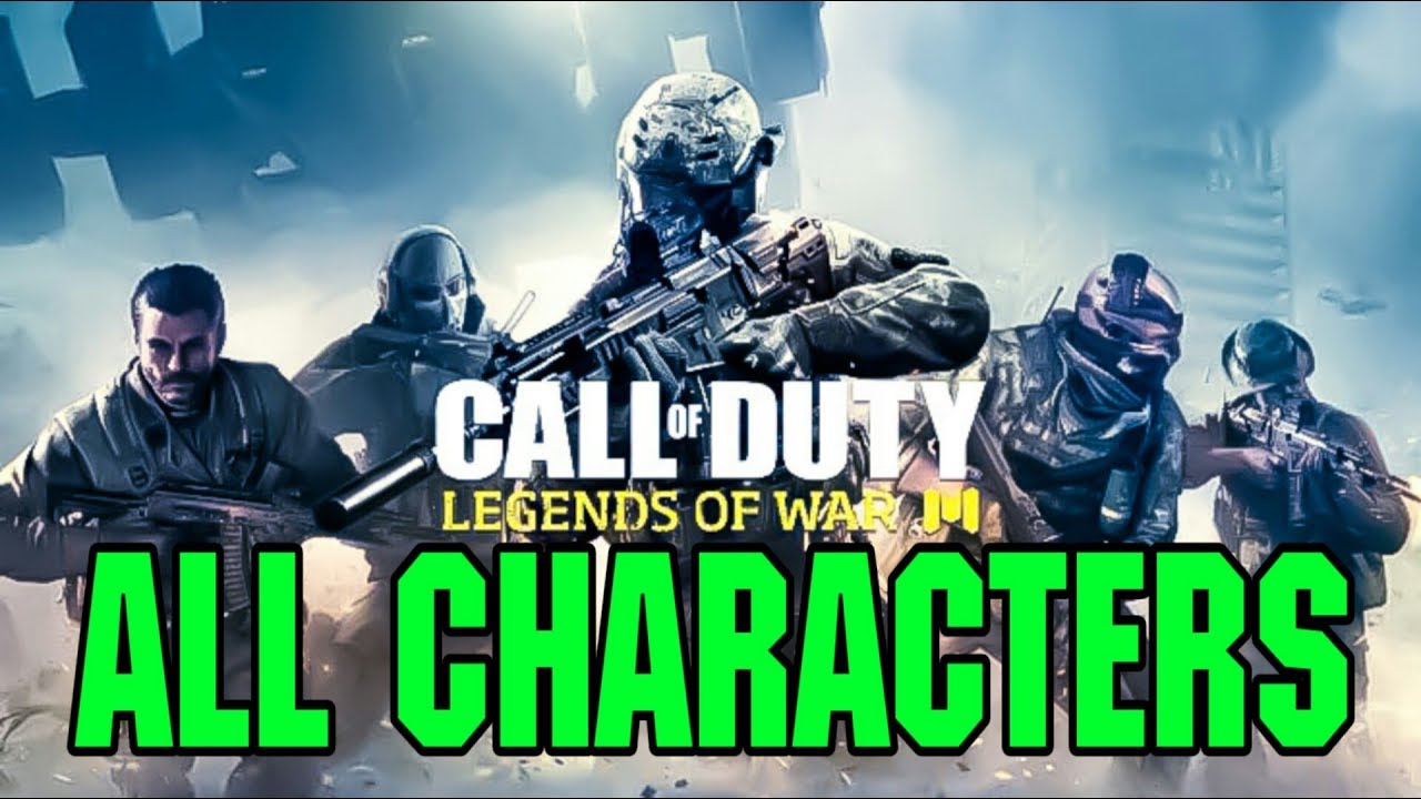 CALL OF DUTY MOBILE : ALL CHARACTERS GAMEPLAY WITH THEIR NAMES - YouTube