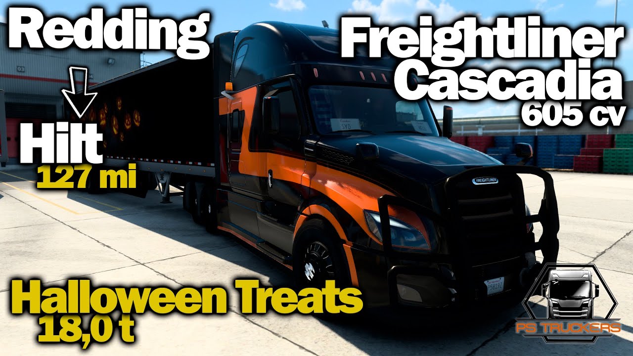 Ruta ATS // Redding - Hilt // 126 mi // Freightliner Cascadia 605 cv ...