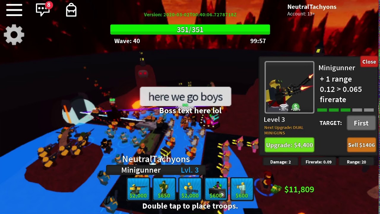 when you get to level 100 in tower defense simulator - YouTube