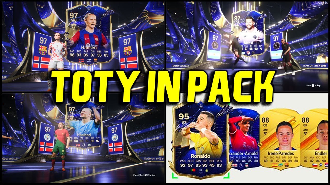 EA FC 24 (FIFA 24): OMG! TOTY + 7x WALKOUTS in 1 Pack! Heftigste Best ...