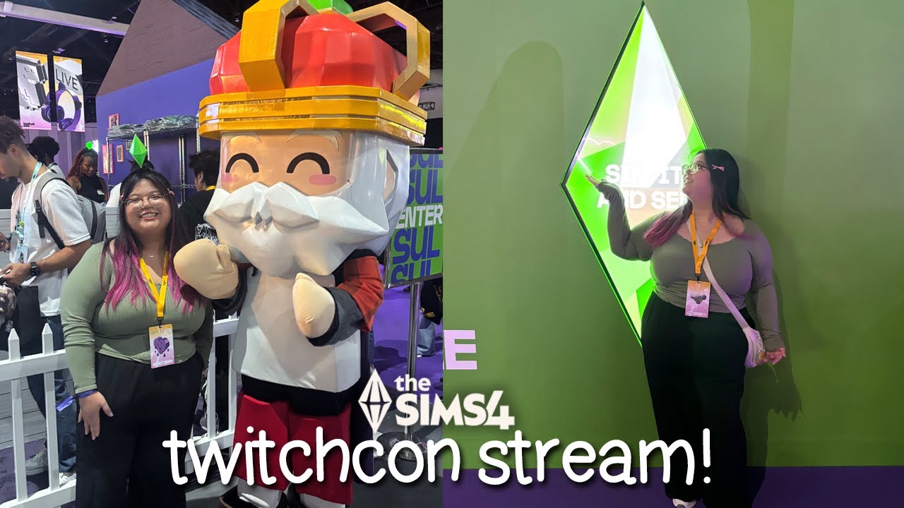 i streamed the sims 4 at the sims twitchcon booth! - YouTube