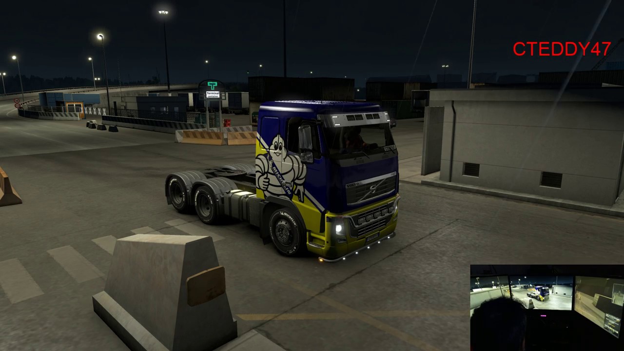 Euro Truck Simulator 2 - triple screen 4K 28" - résolution 11520x2160 ...