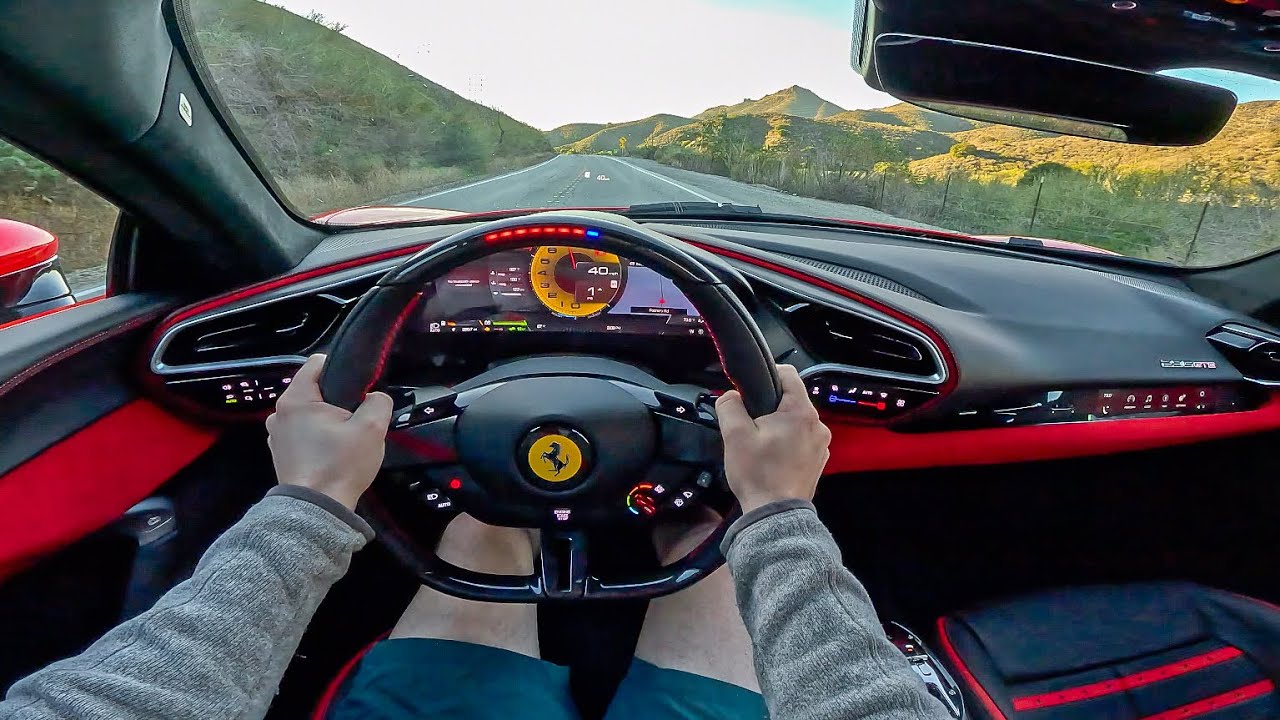 What It's Like To Drive The 2023 Ferrari 296 GTB (POV) - YouTube