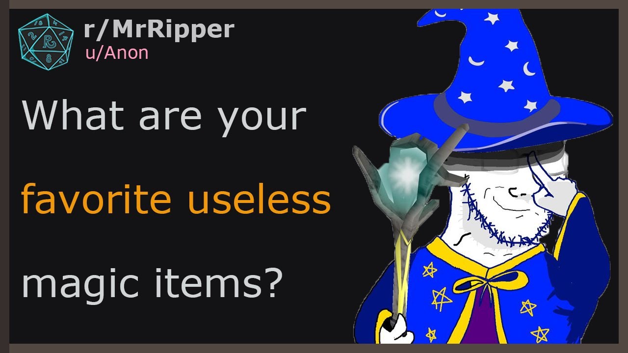 DM's, What are your favorite useless magic items? - YouTube