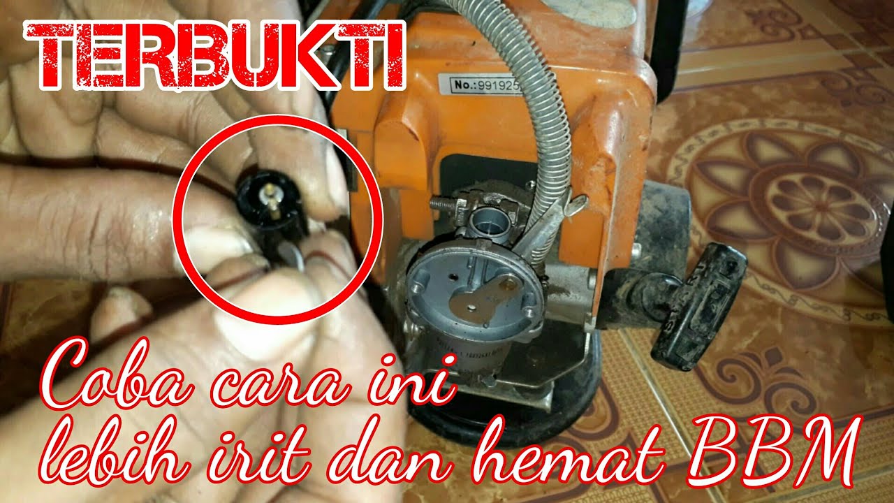 Cara setting mesin rumput agar irit dan hemat bensin - YouTube