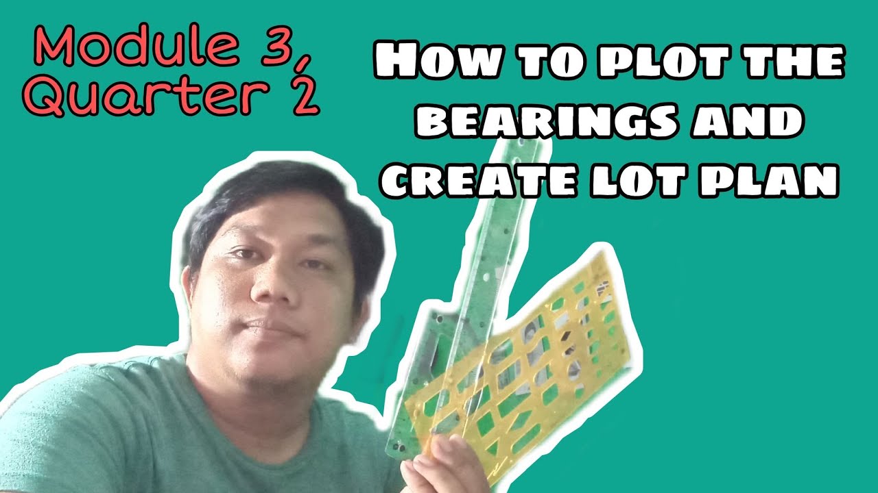 How to plot the bearings and create lot plan - YouTube