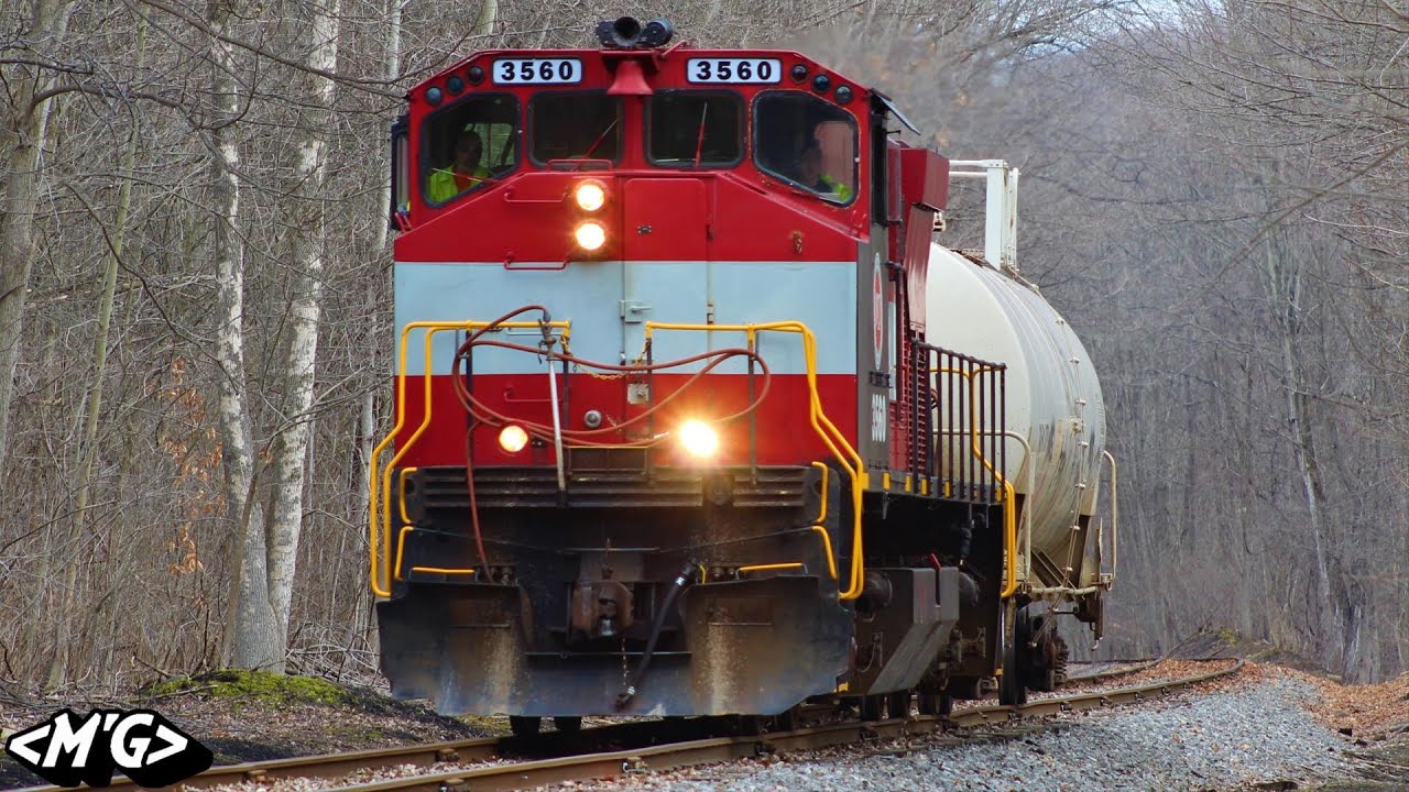 Chasing Ontario Midland's Wide Cab MLW - YouTube