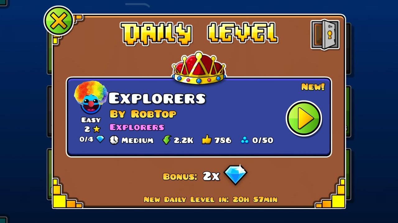 APRIL FOOLS DAILY ''Explorers'' By RobTop - Geometry Dash - YouTube