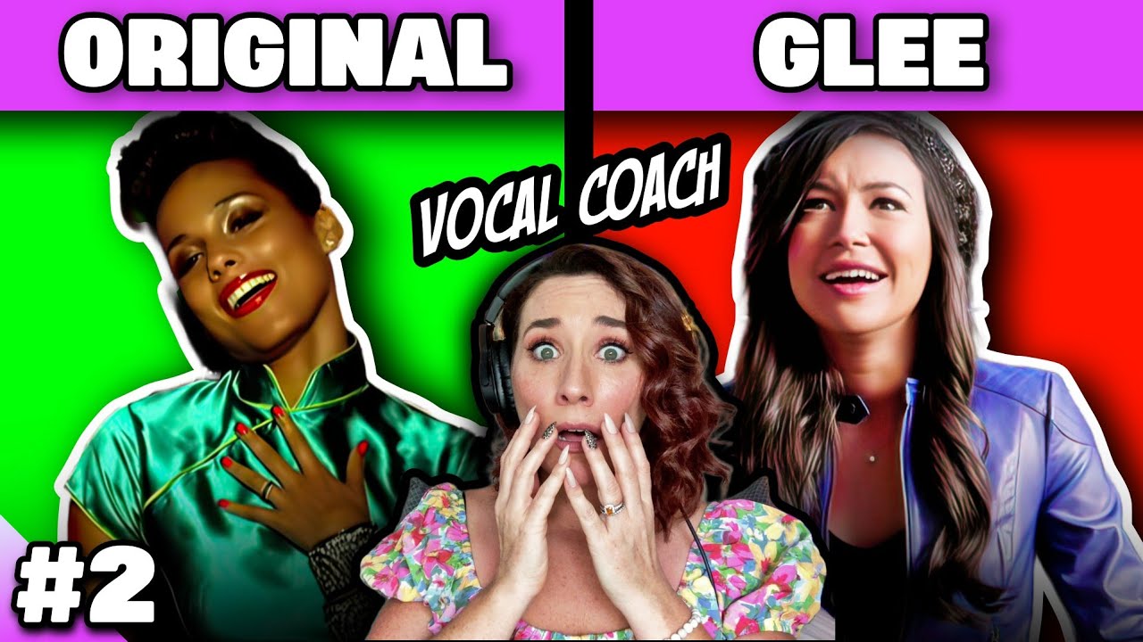 GLEE COVERS vs. ORIGINAL SONGS #2 | Vocal Coach Reacts - YouTube