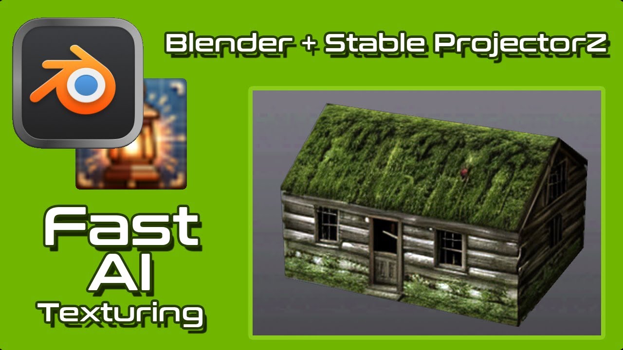Fast AI texturing Blender + Stable ProjectorZ (3D model AI texturing ...