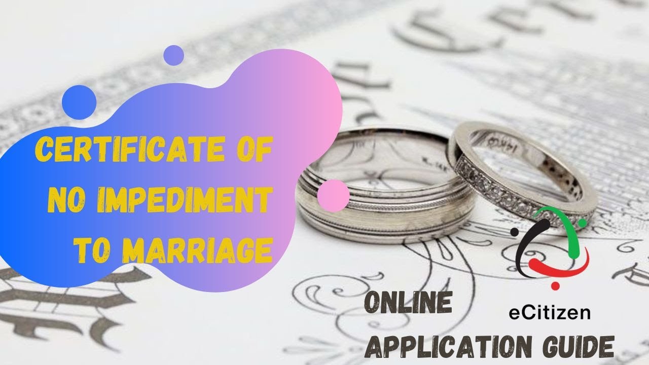 How To Get a Certificate Of No Impediment To Marriage - YouTube
