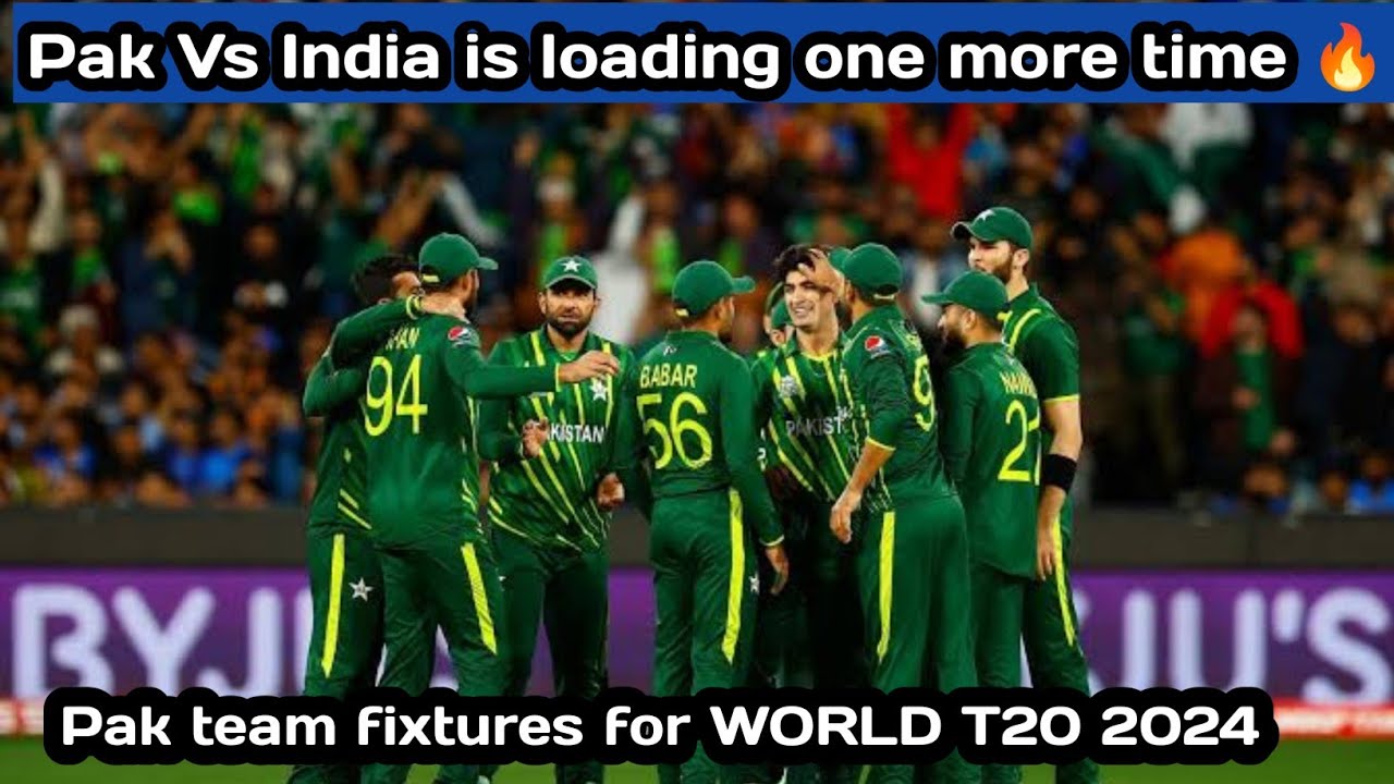 Pakistan cricket team complete Fixtures for ICC T20 WORLD CUP 2024 ...