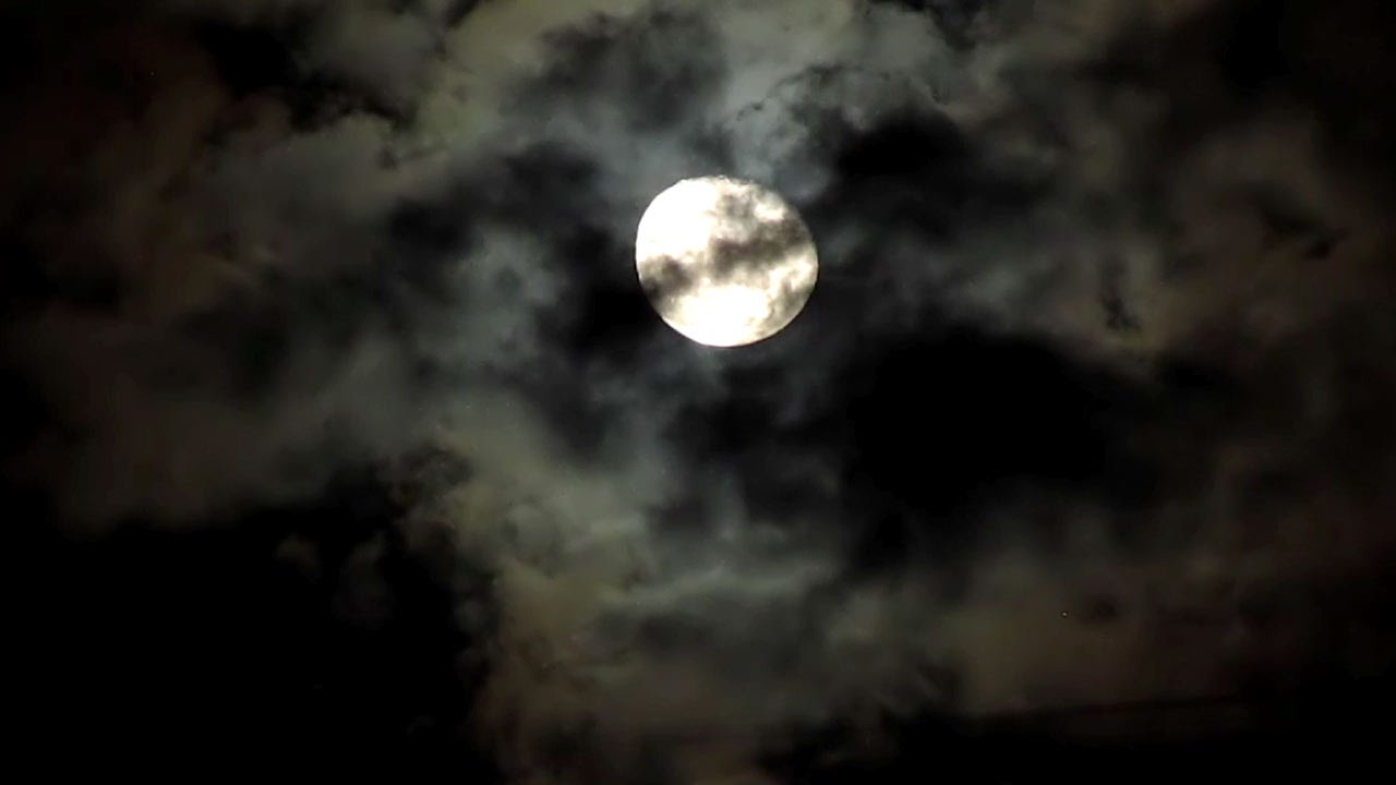 Clouds Passing in Front of the Moon - Free Stock Footage - YouTube