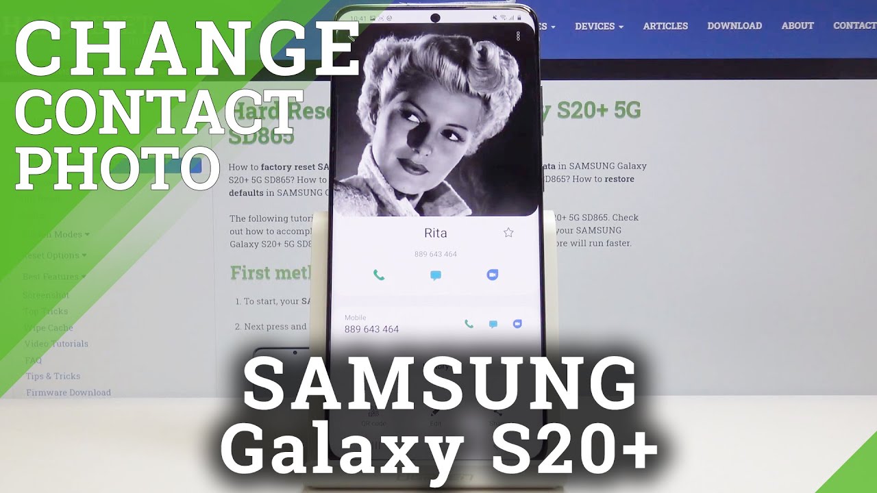 How To Add Photo To Contact In Samsung Galaxy S20 Personalize How To Add Photo To Contact In Samsung Galaxy S20 Personalize