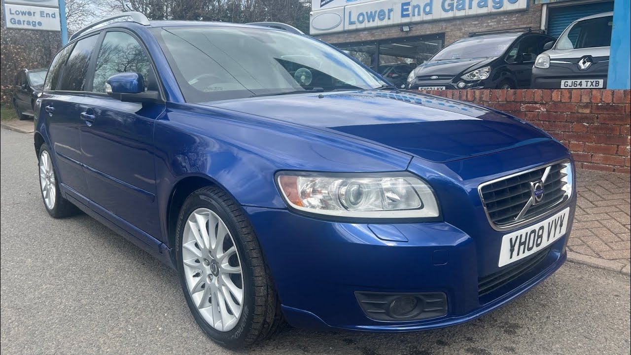 YH08VYY - 2008 Volvo V50 2.0D SE Lux Blue 5dr Estate Manual Diesel ...