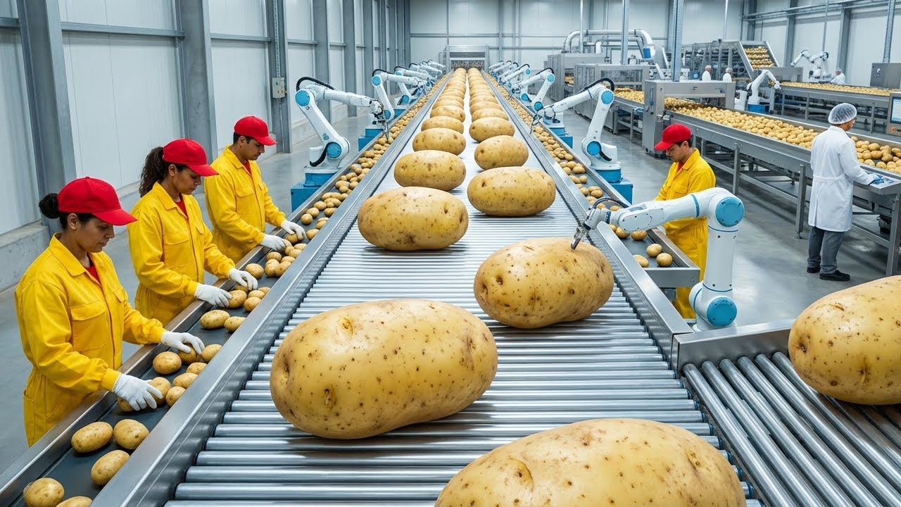 Inside the Factory: Modern Potato Chip Mega Plant — How Chips Are Made ...