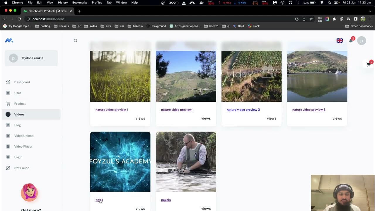 (Bangla) Learn MERN like a pro - Lecture 99: Fetch video data from server and play video in ...