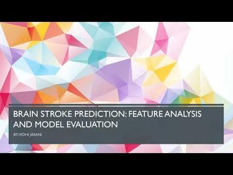 DA5030 Project Presentation | Brain Stroke Prediction Using Machine Learning | R - YouTube