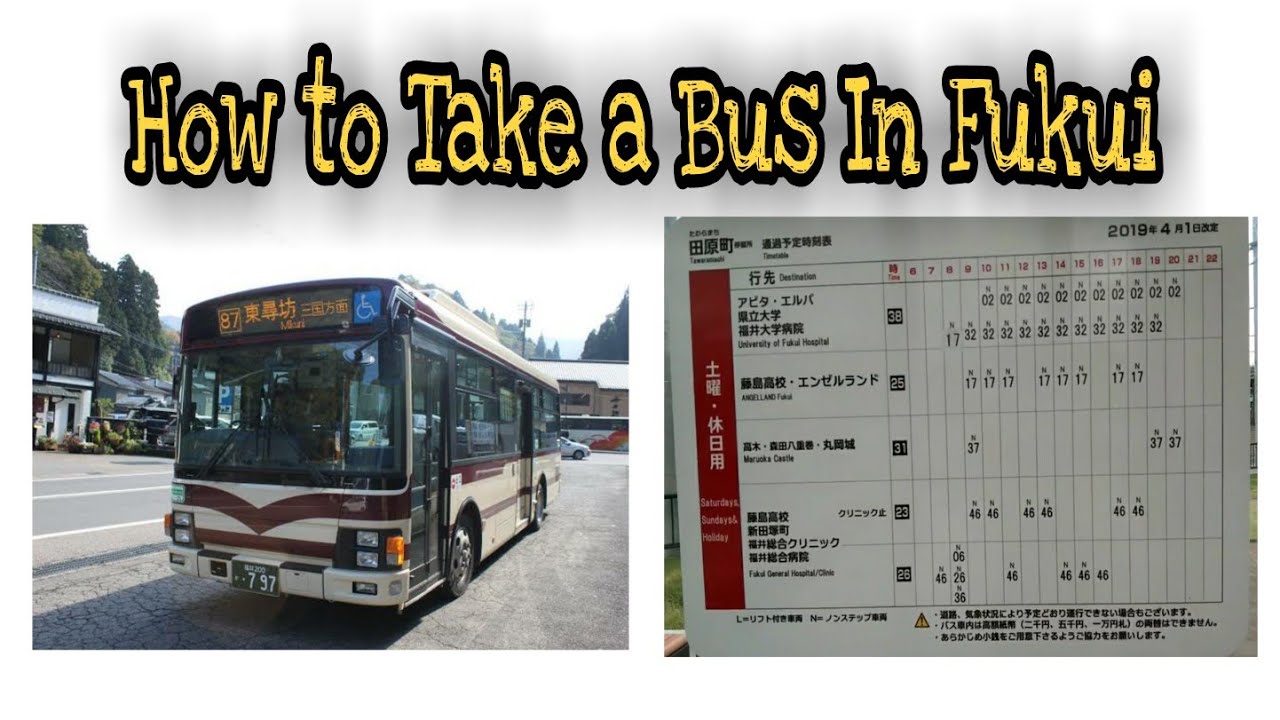 How to Take a Bus in Fukui Japan - YouTube