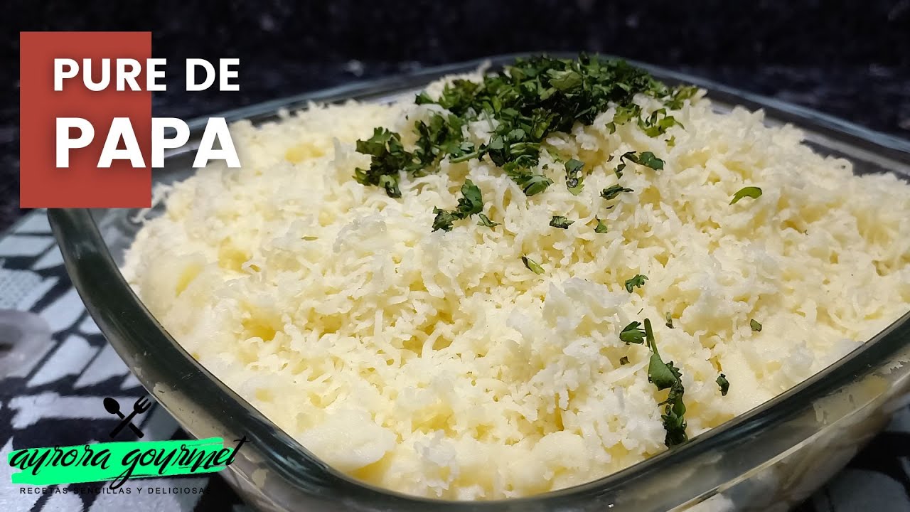 CREMOSO PURE DE PAPA CON QUESO. Receta del Mas Delicioso y Cremoso Pure ...