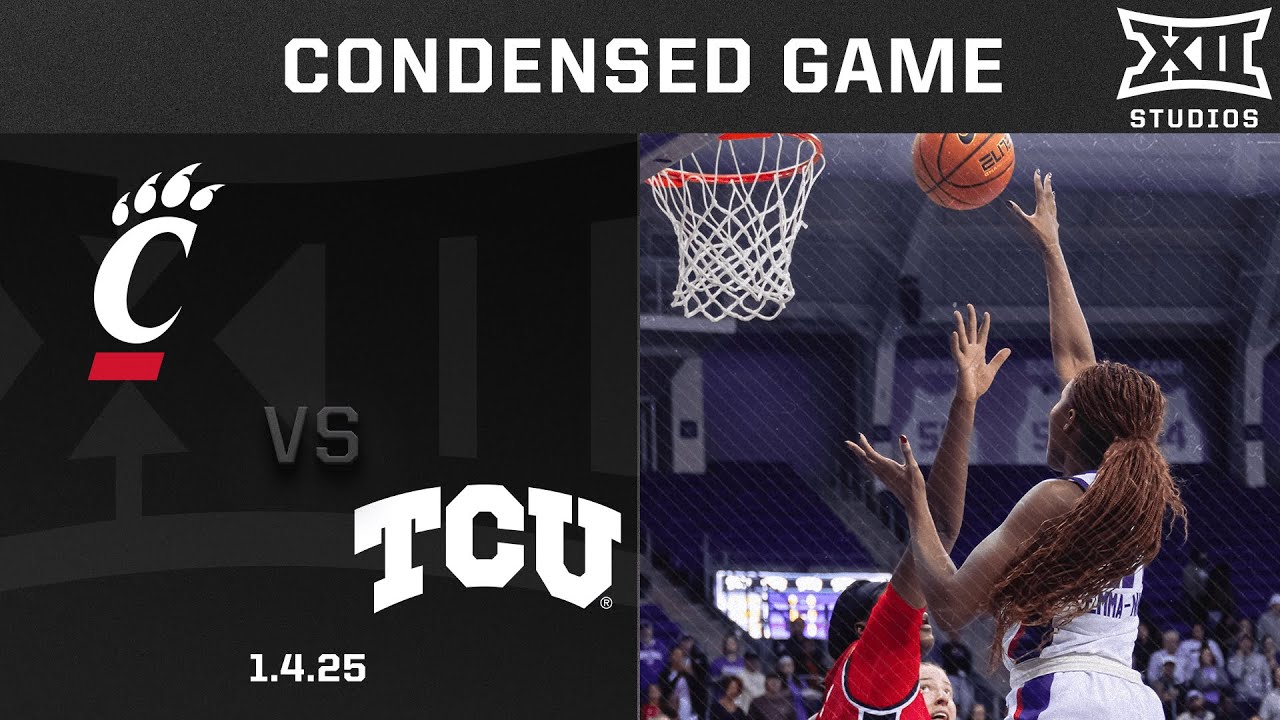 Cincinnati vs. #11 TCU Condensed Game | 2024-25 Big 12 Women's ...