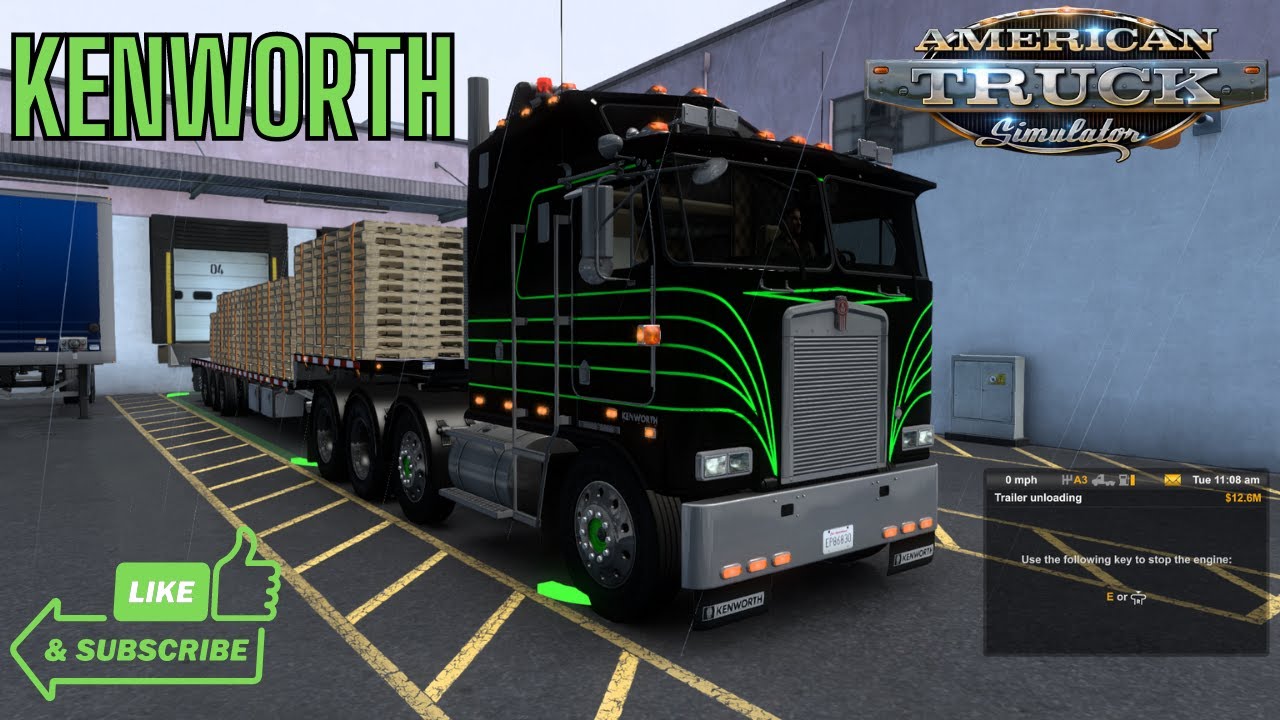 Kenworth K-100 Step Deck Trailer | American Truck Simulator # ...
