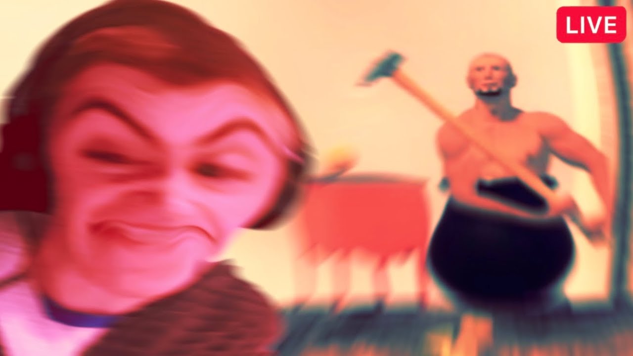 Getting Past the ORANGE - Getting Over It (rage game) - YouTube