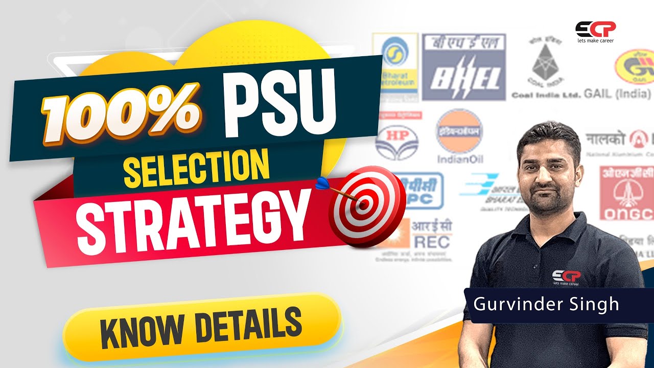 100% PSU Selection strategy | PSU Recruitment with & without GATE 2025 ...