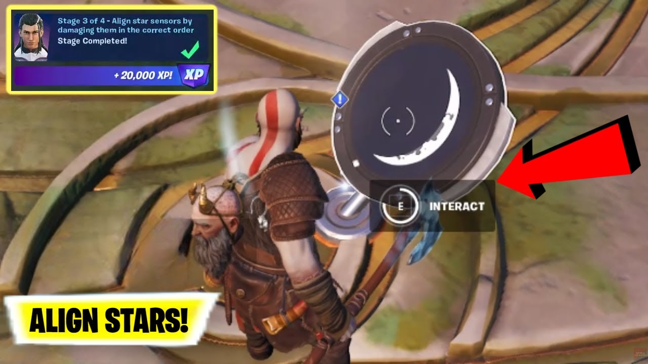 How to ALIGN STAR SENSORS in fortnite | WHERE to align star sensors in ...