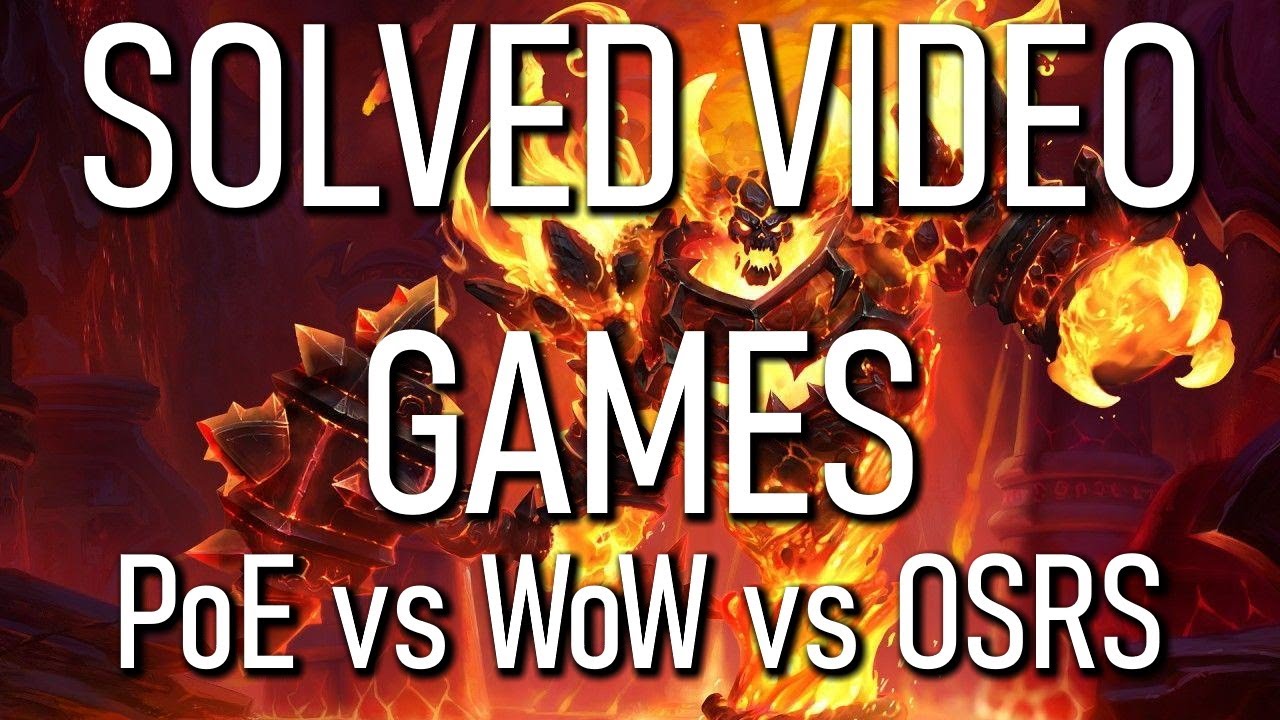 The Problem Of Solved Games - PoE vs WoW vs OSRS - YouTube