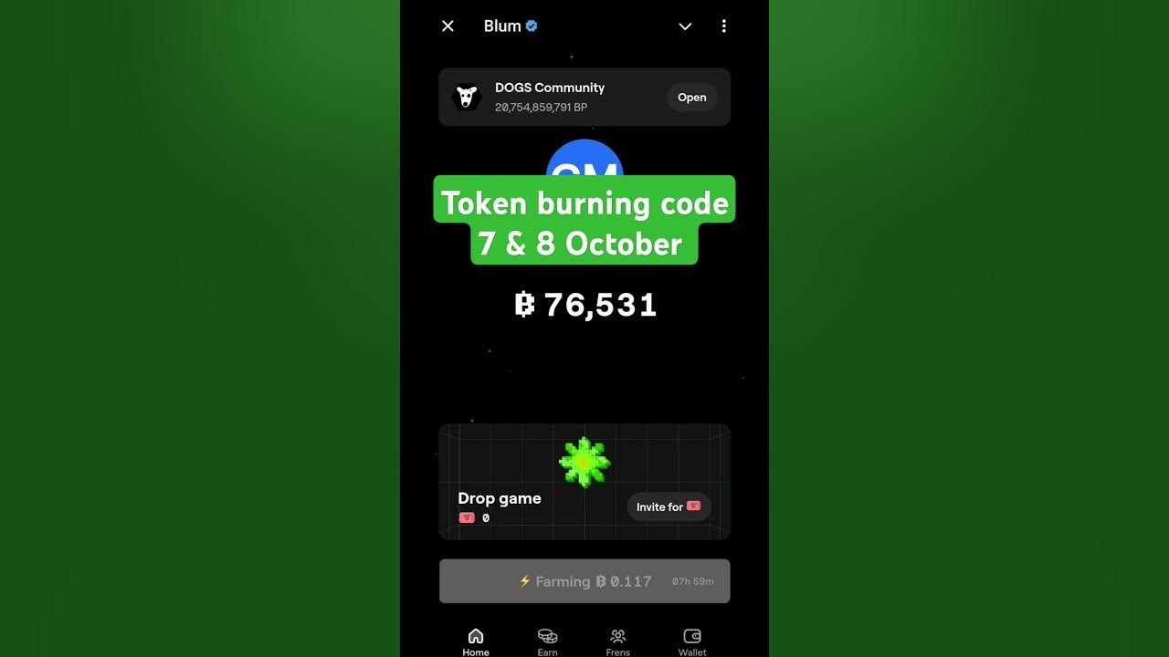 Blum video code | token burning 🥵 - YouTube