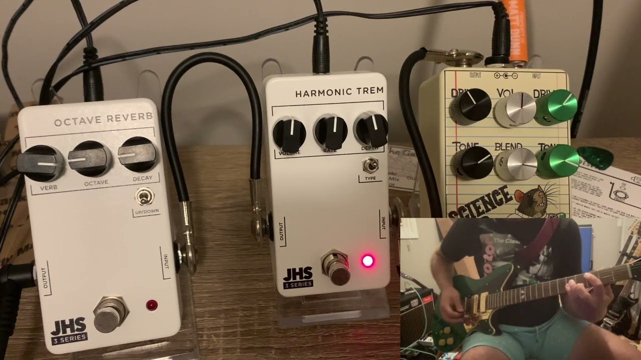 Two New JHS 3 Series Pedals! Octave Reverb and Harmonic Tremolo - YouTube