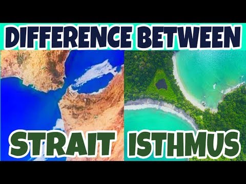 Isthmus & Strait | Major Isthmuses of the world | Major Straits of the ...