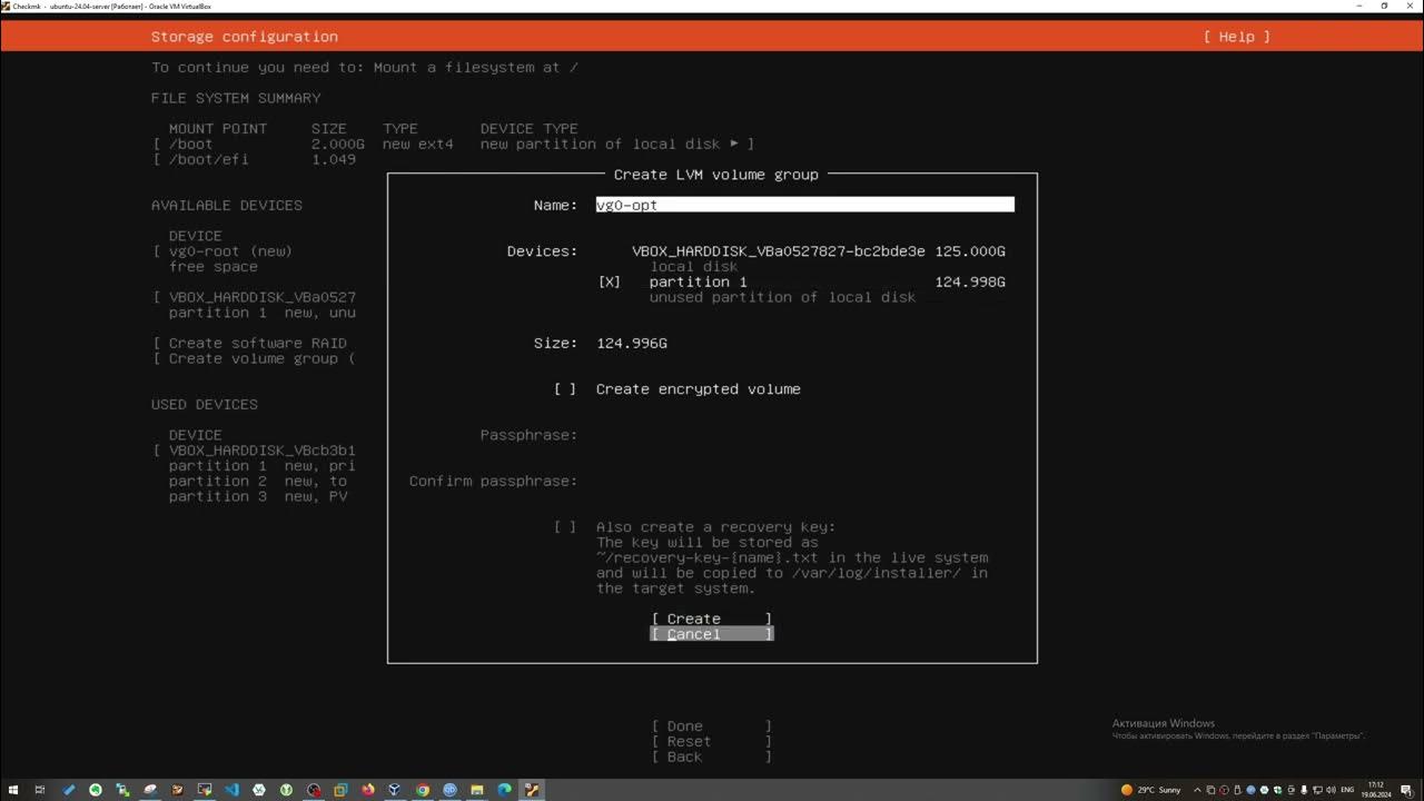 Установка Ubuntu Server 24.04 с LVM - YouTube