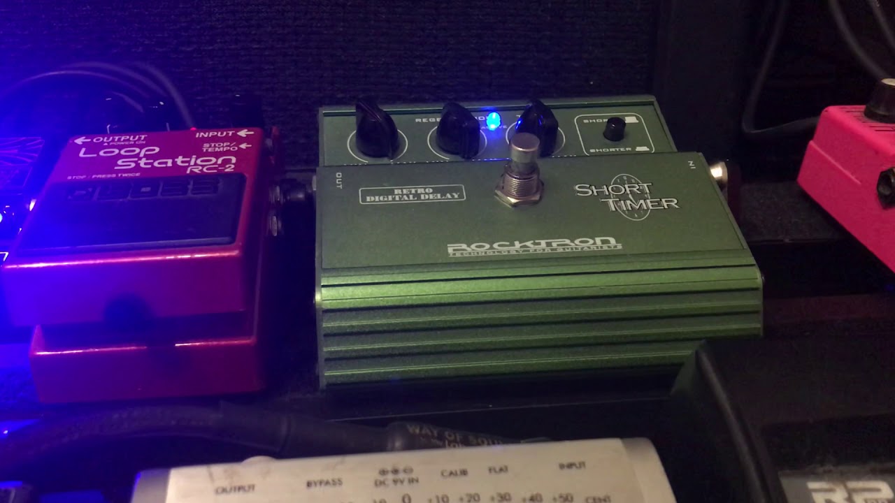 Rocktron Retro Digital Delay Short Timer Playthrough v2 - YouTube