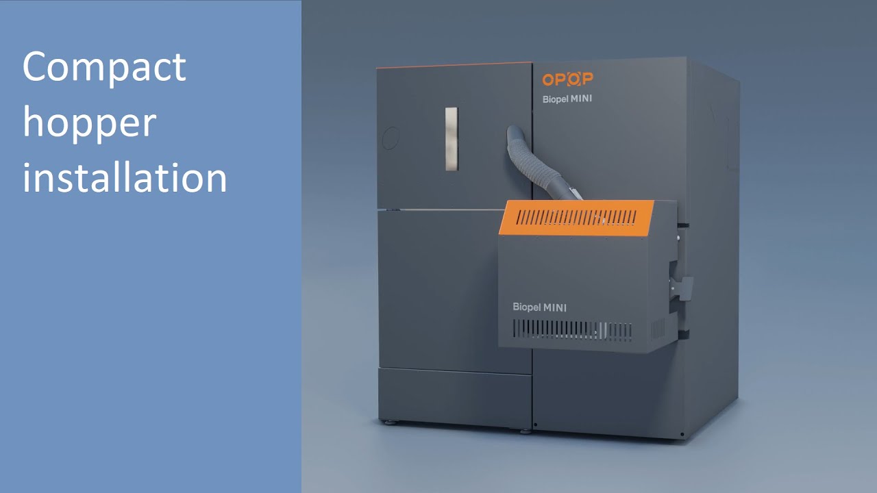 Biopel MINI: Compact hopper installation - YouTube