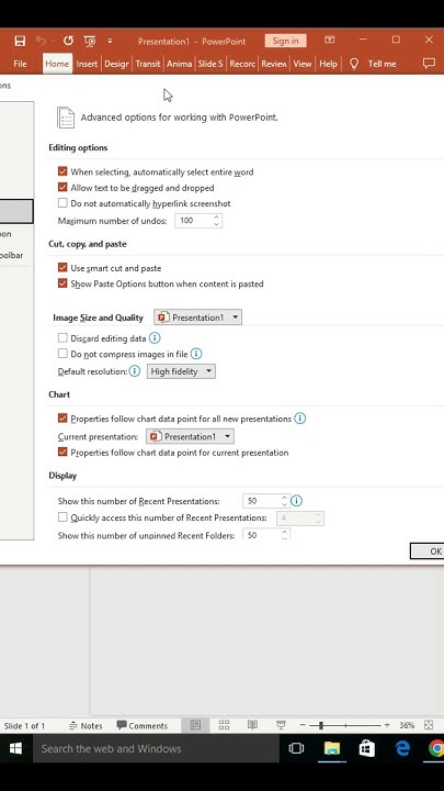 How to change image size and Quality in MS Power point - YouTube