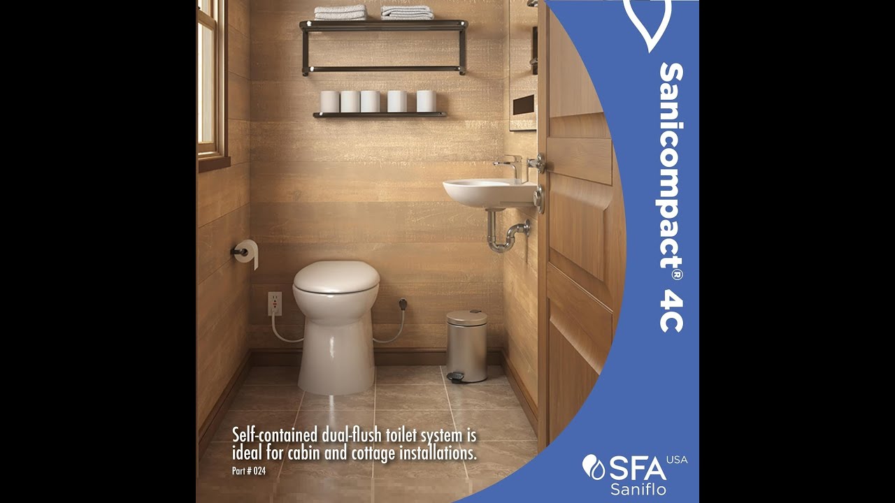 SANIFLO Sanicompact 4C Dual Flush Macerating Toilet System Residential ...