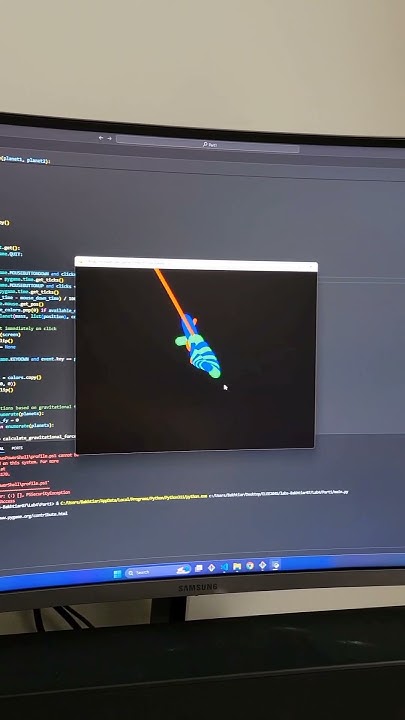 Three Body Simulation using Pygame #coding #python - YouTube