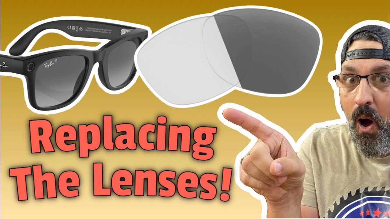 How to Change Lenses in Ray-Ban Wayfarer Meta Glasses | Install Indoor ...